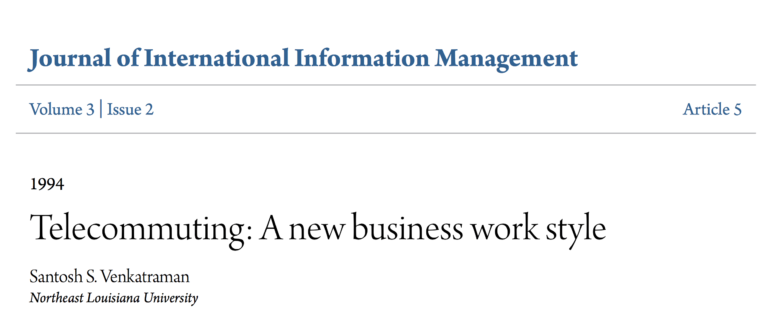 The Complete History of Working from Home