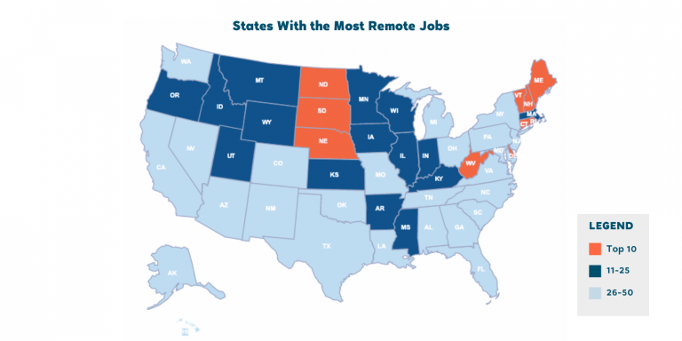 Top States With the Most Remote Jobs: All 50 States Ranked | FlexJobs